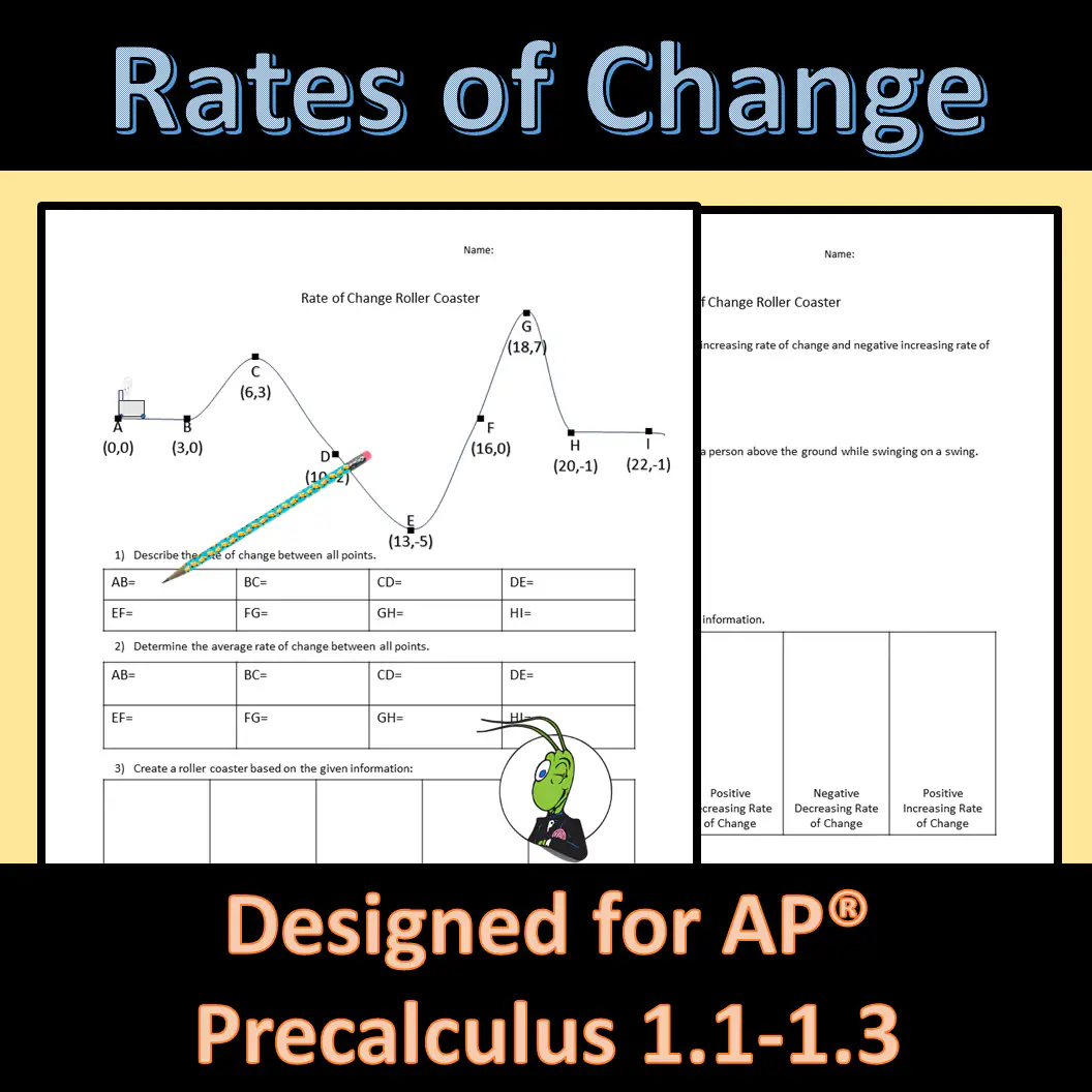 Precalculus Rate of Change 9th Grade Quiz | Quizizz