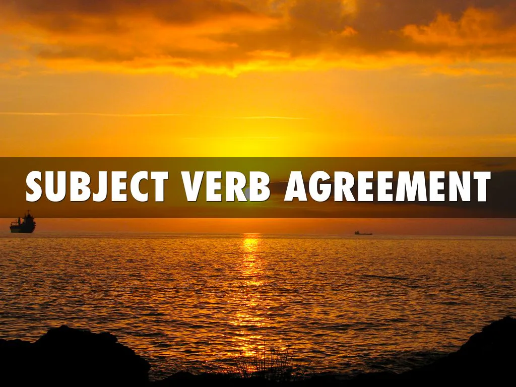 Subject-Verb Agreement Quiz Quiz
