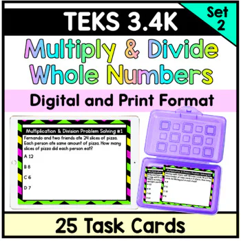 Multistep Word Problems Multiplication and Division 3rd Grade Quiz ...