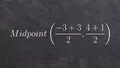 How to determine the midpoint between two points on a coordinate axis ...