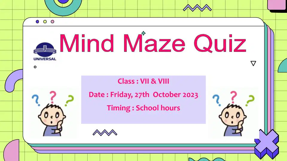 Mind Maze - Round 1 6th - 8th Grade Quiz | Quizizz