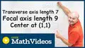 Writing the equation of a hyperbola given the length of transverse and ...
