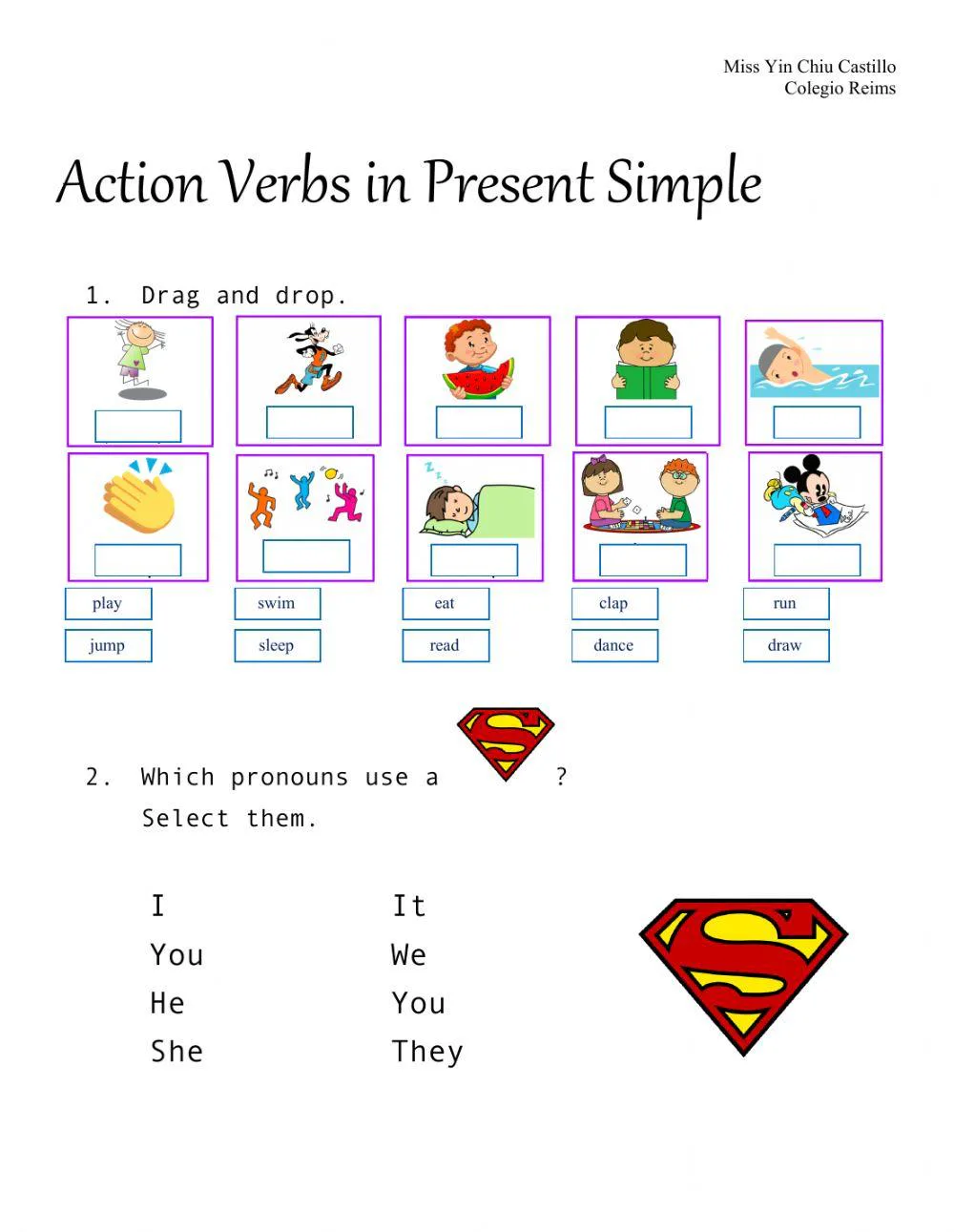 Simple Present Tense Quiz – 3rd Grade Quiz