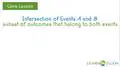 Describing the Intersection of Two Events 6th - 7th Grade Video | Quizizz