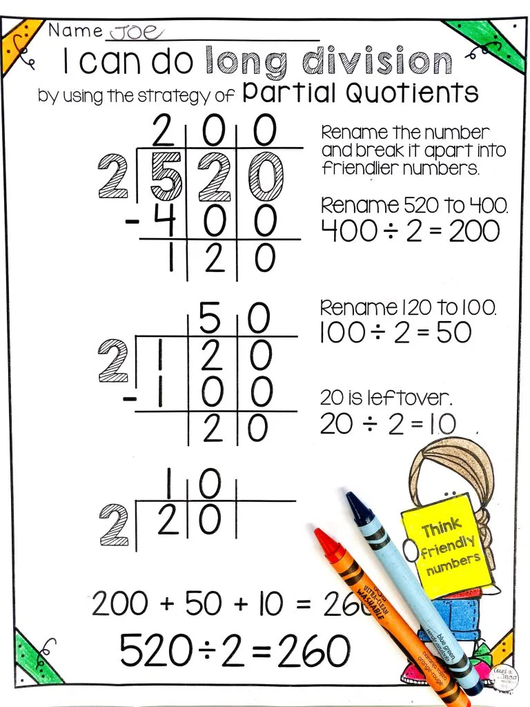 Multidigit Division Quiz