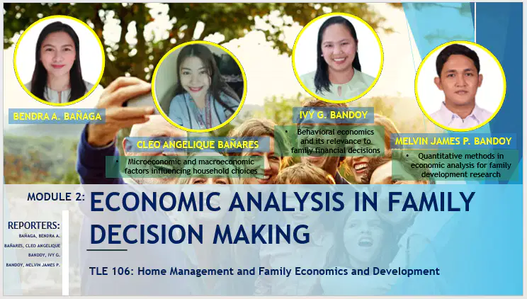 Module 2: Economic Analysis in Family Decision Making -POST TEST Quiz