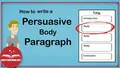 How to Structure a Persuasive Paragraph | EasyTeaching Interactive Video