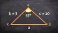 How to find the missing lengths using law of cosines Interactive Video