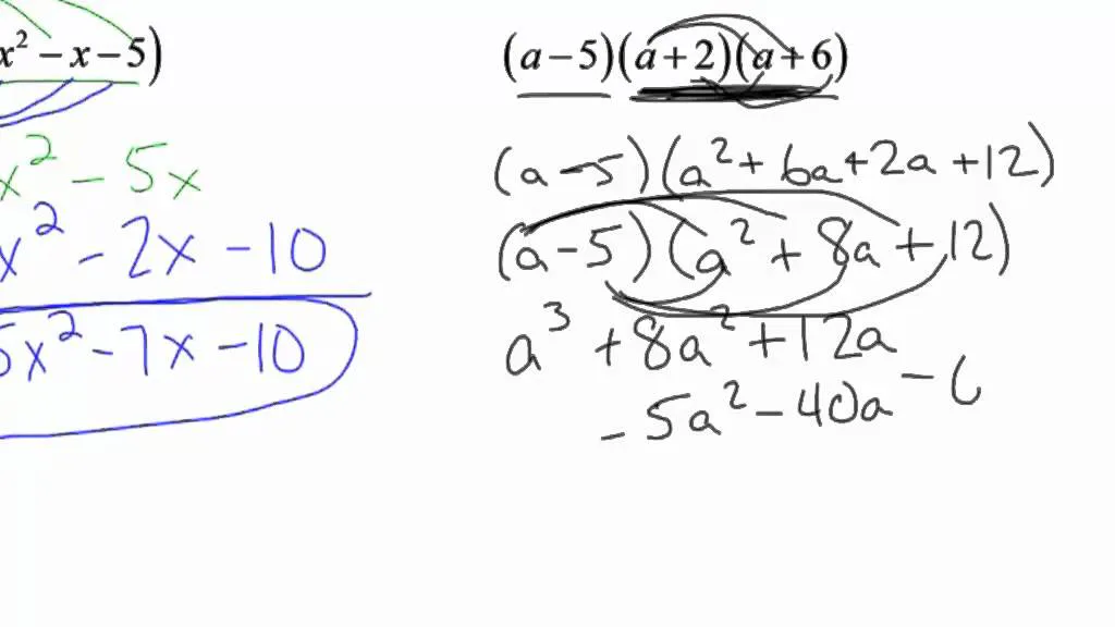 Adding, Subtracting and Multiplying Polynomials Review Quiz