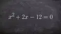How to solve an equation by completing the square 11th Grade ...