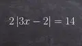 Learn How To Solve a Two Step Absolute Value Equation and Check Your ...