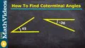 How to find coterminal angles using drawings 11th Grade - University ...