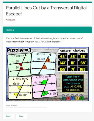 Parallel Lines Cut by a Transversal 10th Grade Quiz | Quizizz