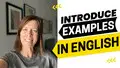 BE - Advanced Vocabulary to Introduce Examples Interactive Video