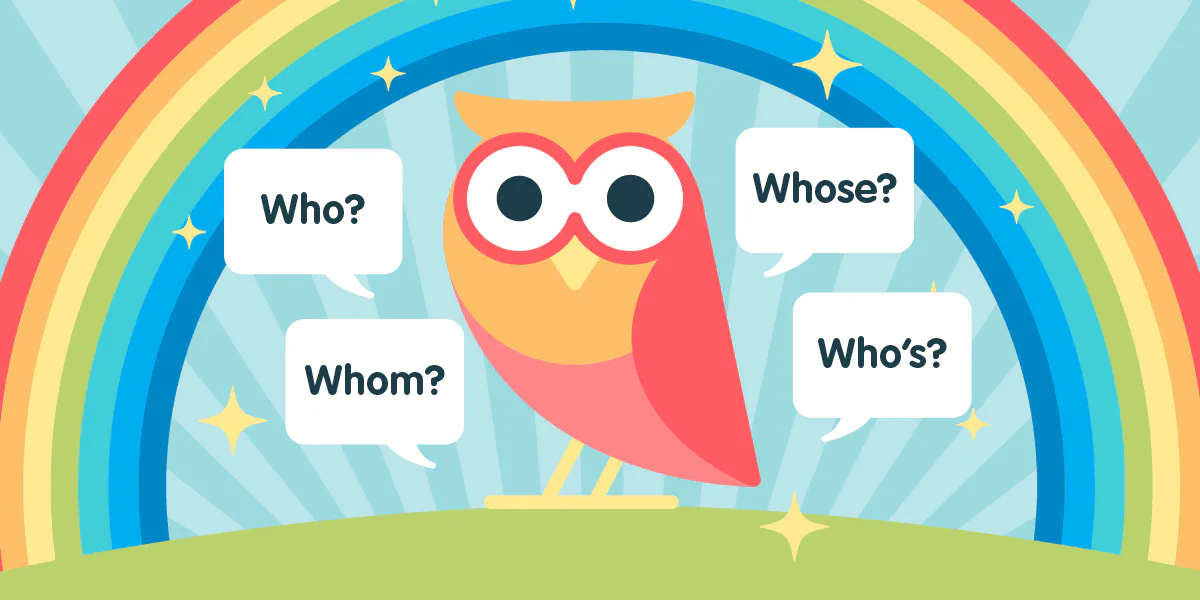 Who, Whom, Who's, and Whose Review Quiz