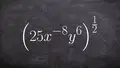 Learn how to simplify an expression raised to fractional powers 9th ...