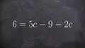 Solving an equation with the variable on the same side 11th Grade ...