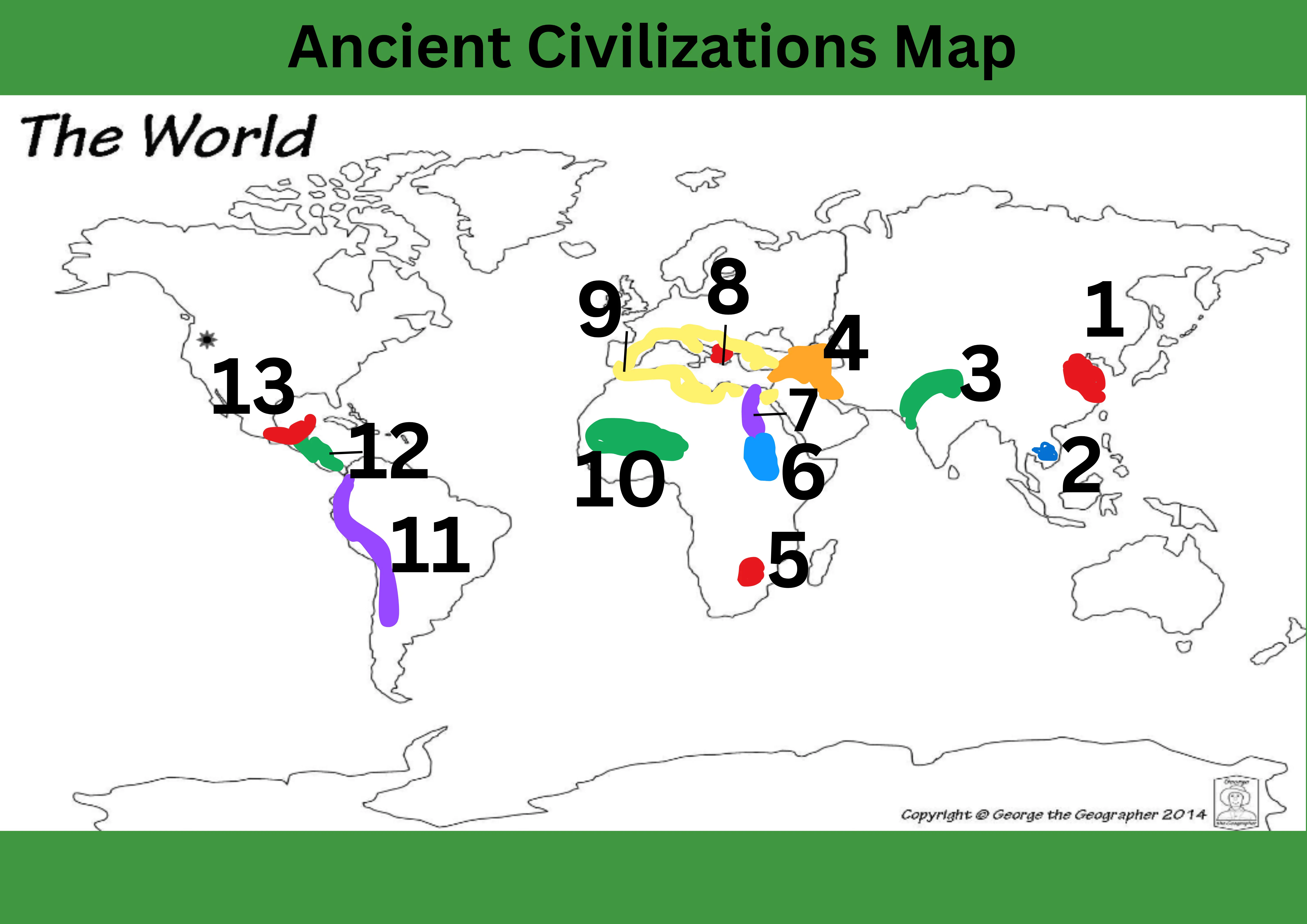 Ancient Civilizations Map Quiz
