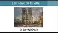 Places in town (city) in French - French vocabulary 22 Interactive Video