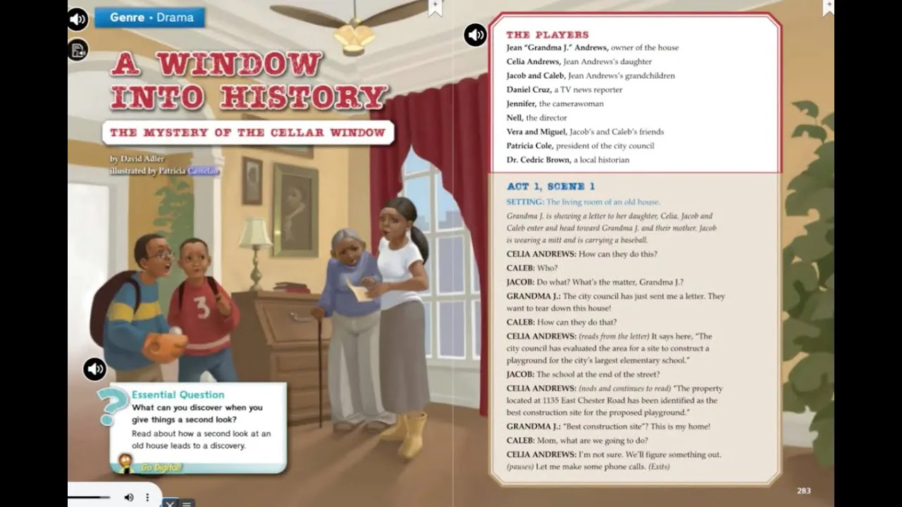 Unit 4 Set 2 Story: A Window into History Quiz