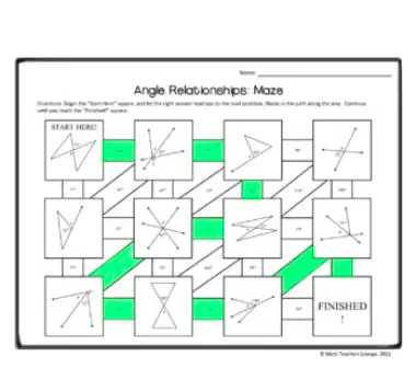Angle Relationship Quiz