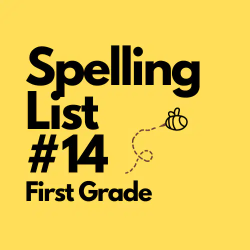 1st Grade Spelling List 14 Quiz
