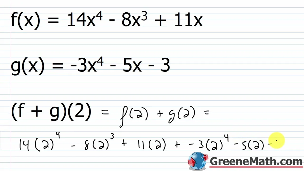 Polynomial Operations Quiz