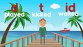 Past Simple tense - regular verbs. Sound of -ed words, 3 sounds of -ed ...