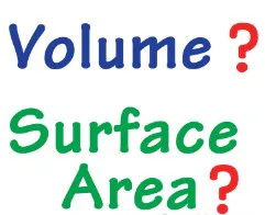 Volume OR Surface Area? Flashcards