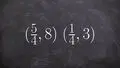 Learn how to determine the slope between two points with fractions 11th ...