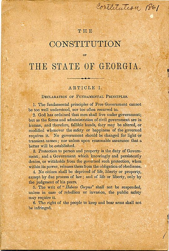 Georgia's Constitution Quiz 8th Grade Quiz | Wayground