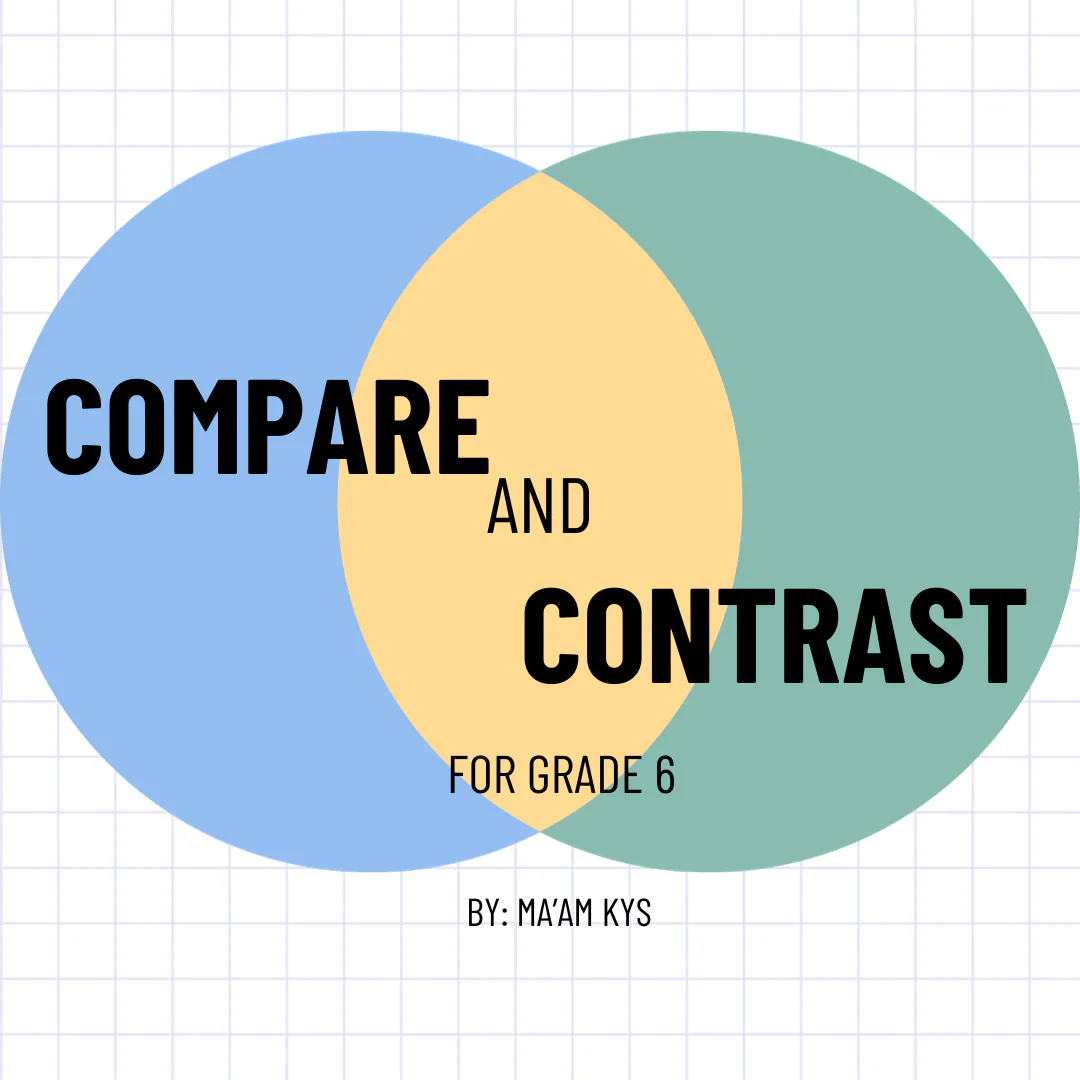 COMPARE AND CONTRAST (A GRADE 6 LESSON) 6th Grade Flashcard | Wayground