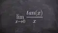 Using trig limits to evaluate the limit Interactive Video