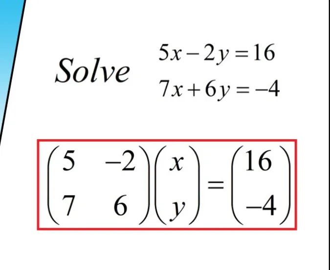 System of Equations Matrix 11th Grade Quiz | Quizizz