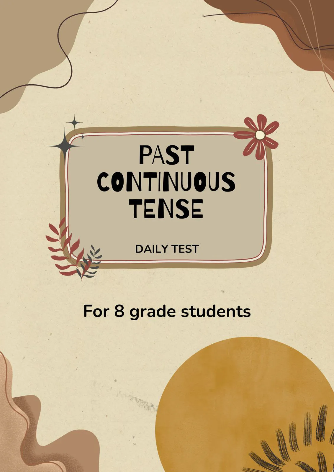 Past Continuous Tense Quiz