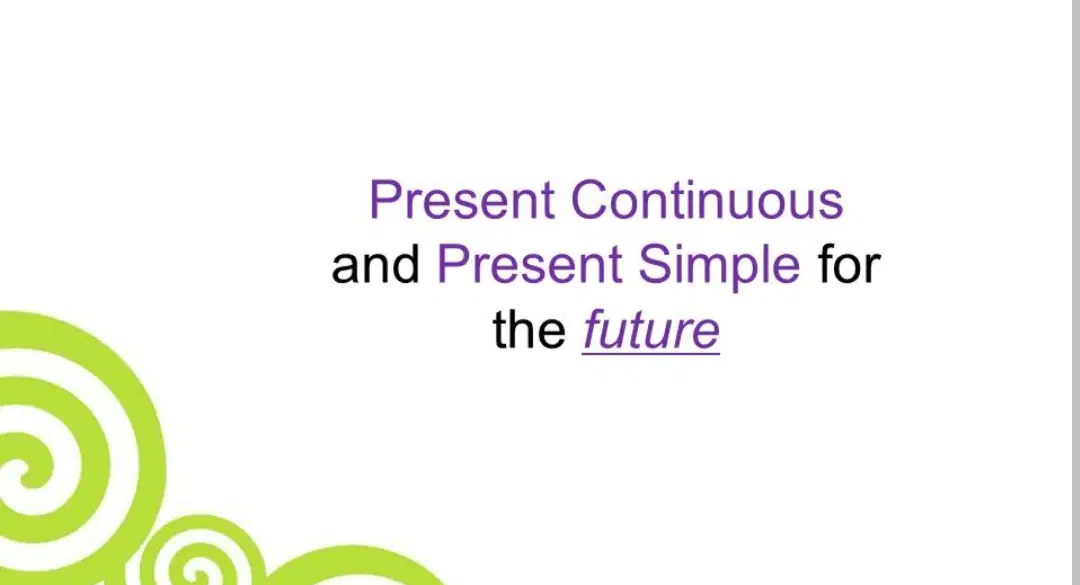 Present continuous and present simple for future Quiz