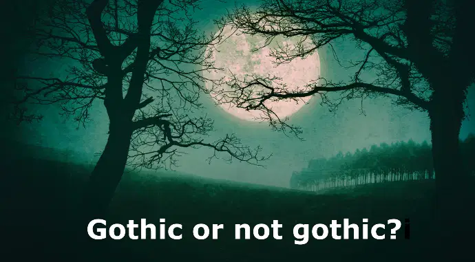 GOTHIC OR NOT GOTHIC ? Quiz