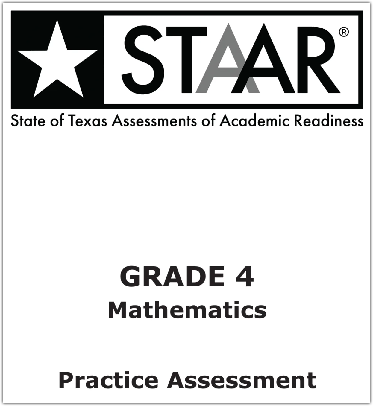 STAAR Grade 4 Mathematics Practice Assessment Flashcards