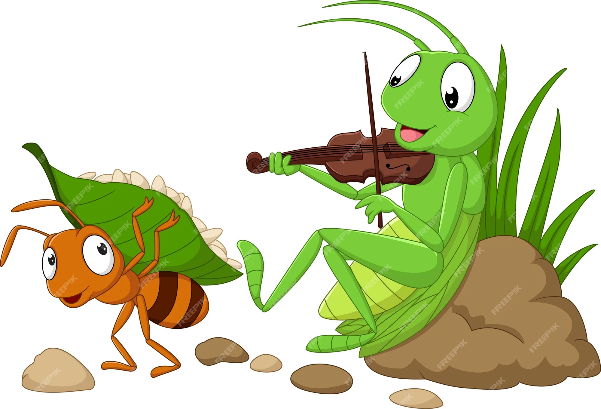 Reading Comprehension: The Grasshopper and the Ant Page 1 1st Grade ...