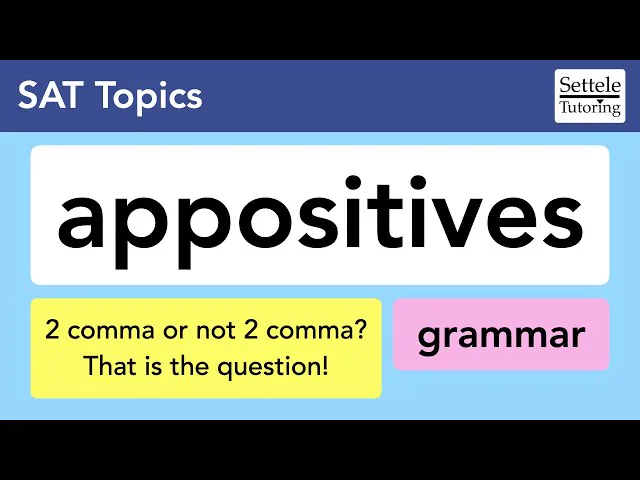 Writing Appositives Practice 9th - 11th Grade Quiz | Quizizz