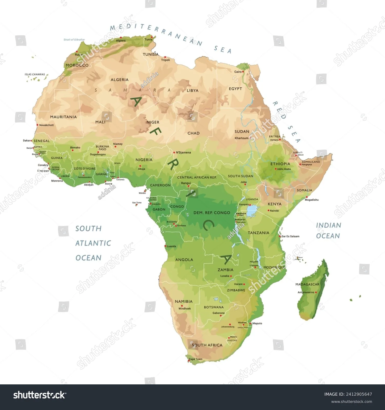 The Physical Regions of Africa 7th Grade Quiz | Wayground