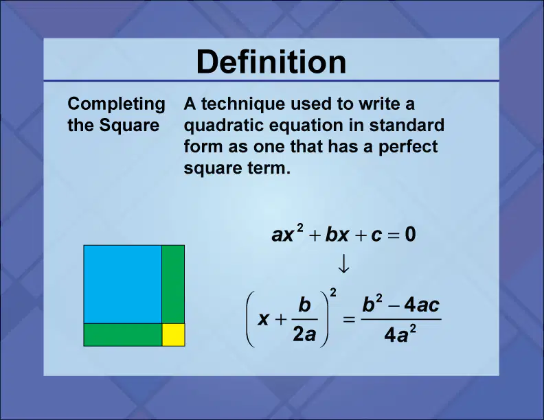 Solving Quadratics by Completing the Square 10th Grade Quiz | Quizizz