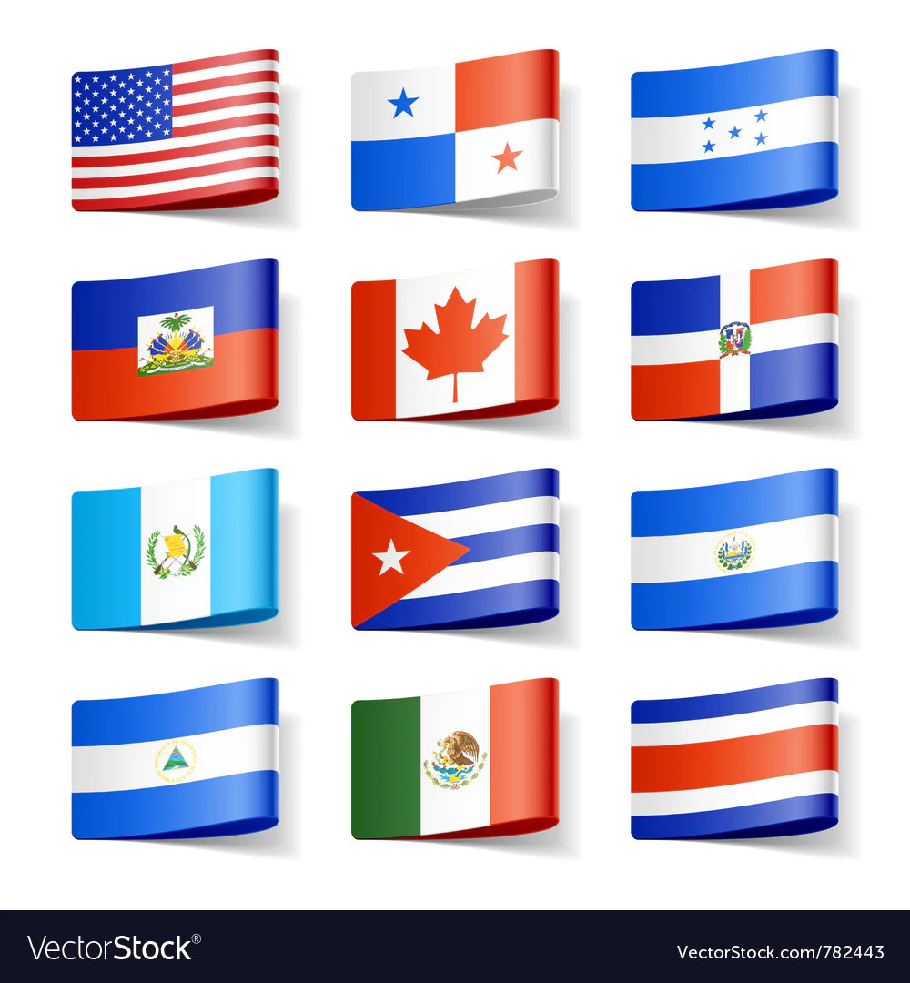 North American Flags Flashcards