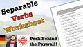 Separable Verbs Worksheet Explanation Video - Deutschlerner Club ...
