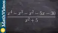 How to use long division to understand linear factorization and zeros ...