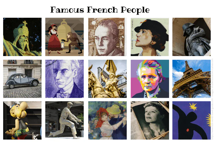 FRENCH FAMOUS PEOPLE Quiz