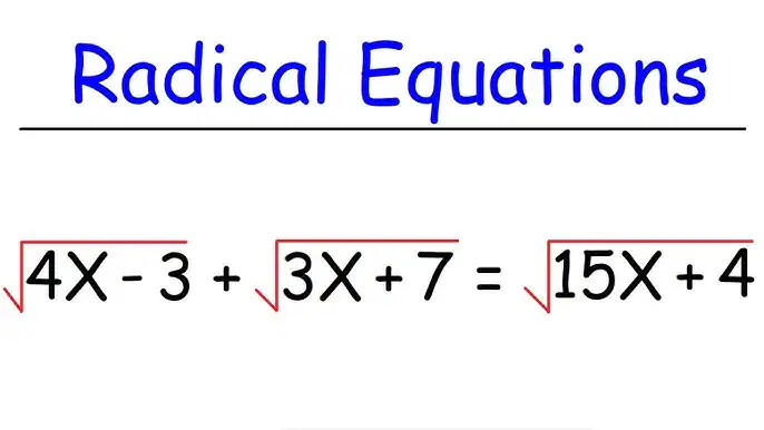 Study Guide - Radical Equations & Parallel / Perpendicular Lines 9th ...