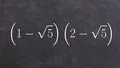 Learn to Multiply Two Binomial Radical Expressions Using Foil 11th ...