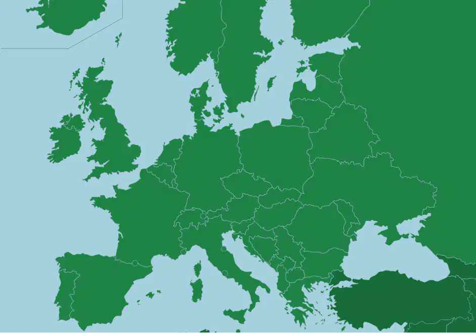 European Continent and Landforms Flashcards