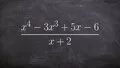 How to Math - Dividing polynomials using synthetic division Interactive ...